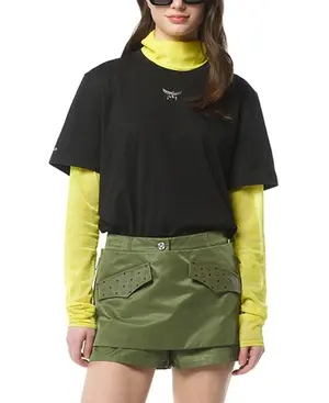 Mcm Essential Logo Print T-shirt In Organic Cotton