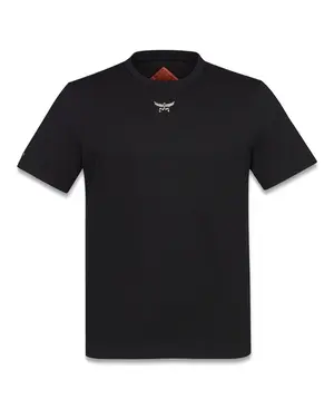 Mcm Essential Logo Print T-shirt In Organic Cotton