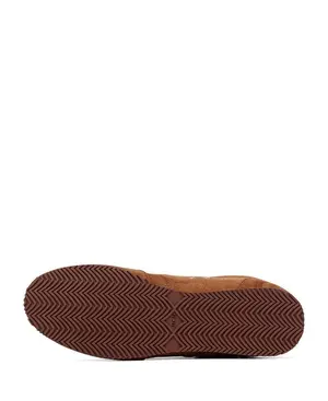 Mcm Federlite Lo Laurel Suede Leather Sneakers