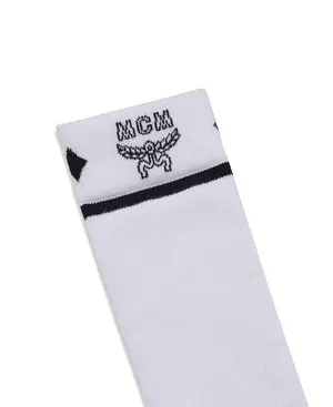 Mcm Logo Jacquard Socks