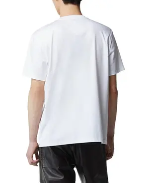 Mcm Silket Logo T-shirt With Zip Pocket