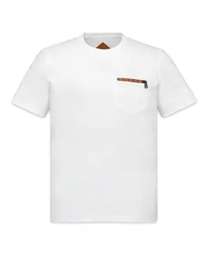 Mcm Silket Logo T-shirt With Zip Pocket