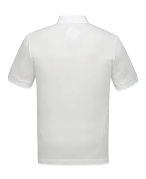 Mcm Diamond Patch Pique Polo - White
