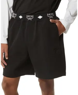 Mcm Essential Logo Ponte Shorts