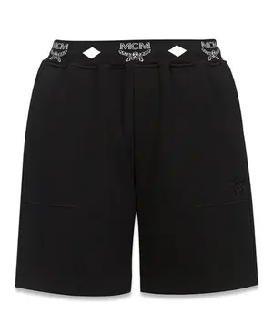 Mcm Essential Logo Ponte Shorts