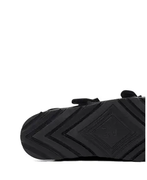 Mcm Embossed Monogram Leather Sandals