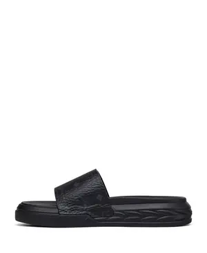 Mcm Visetos Slide Sandals