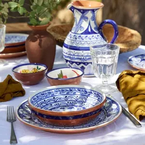 COSTA NOVA Alentejo Terracotta Hand-painted Pitcher