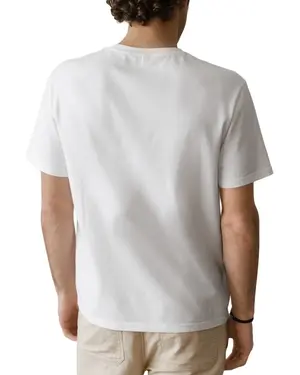 Marine Layer Luxe 250 Relaxed Pocket Tee - White