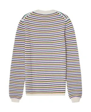 Robert Talbott Hilton Multi Stripe Rollneck Sweater