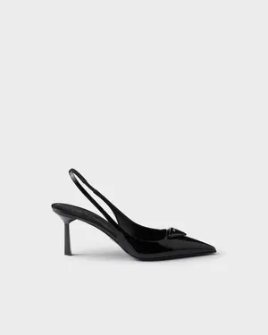 Prada Patent Leather Slingback Pumps