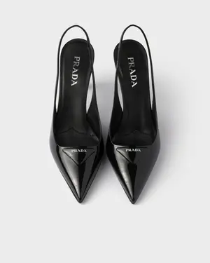 Prada Patent Leather Slingback Pumps