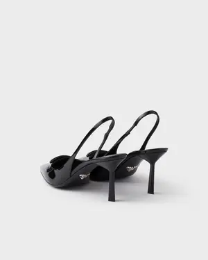 Prada Patent Leather Slingback Pumps
