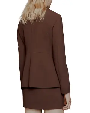 Marella Notched Collar Contoured Blazer