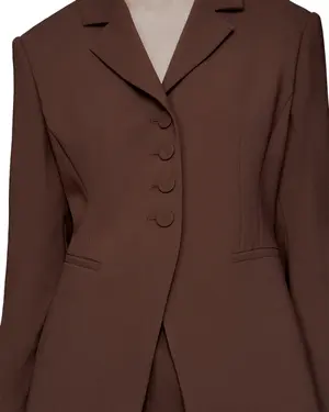 Marella Notched Collar Contoured Blazer