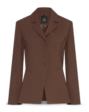 Marella Notched Collar Contoured Blazer