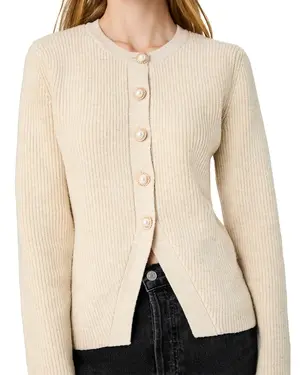 French Connection Marley Knit Button Front Cardigan Sweater