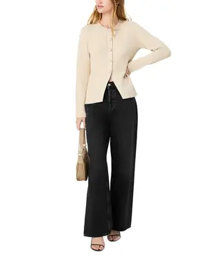 French Connection Marley Knit Button Front Cardigan Sweater