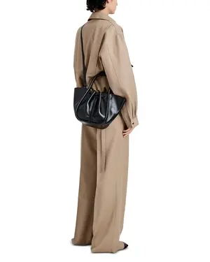 Proenza Schouler Ruched Leather Tote Bag - Black
