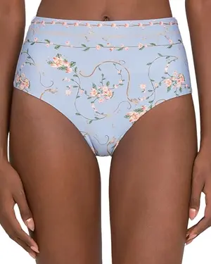 Agua Bendita High Waist Bikini Bottom - Multicolor