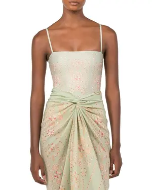 Agua Bendita Lavanda Playa Swim Cover-up Skirt - Multicolor