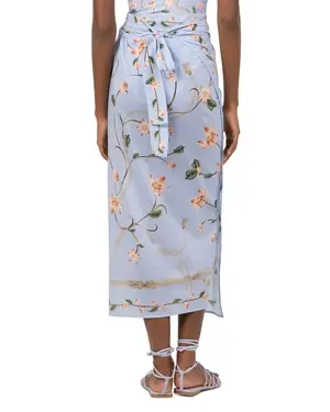 Agua Bendita Wrap Skirt Swim Cover-up - Multicolor