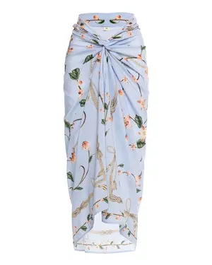 Agua Bendita Wrap Skirt Swim Cover-up - Multicolor
