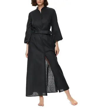 GOTTEX Modern Muse High Neck Swim Cover-up Long Dress - Black