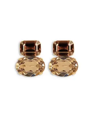 JENNIFER BEHR Maureen Double Stone Drop Earrings