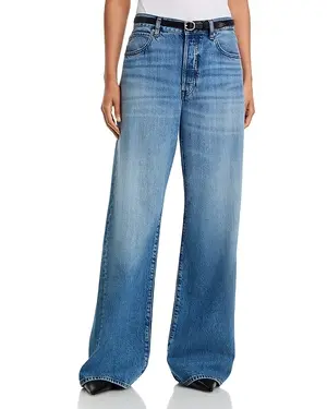 FRAME The Off Duty High Rise Loose Jeans - Flutter