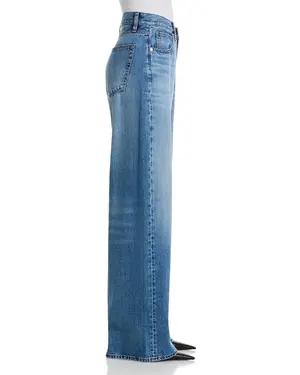 FRAME The Off Duty High Rise Loose Jeans - Flutter