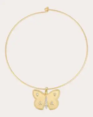 CLUB COASTAL Butterfly Pendant Necklace - Gold