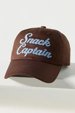 WORN/WEST Needlepoint Baseball Cap Chocolate