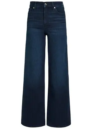 FRAME Le Slim Palazzo Wide-leg Jeans - Navy
