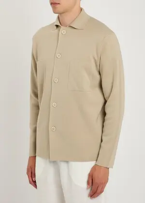 LARDINI Fine-knit Wool Jacket