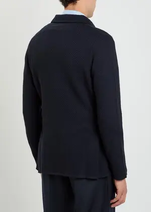 LARDINI Double-breasted Wool Blazer