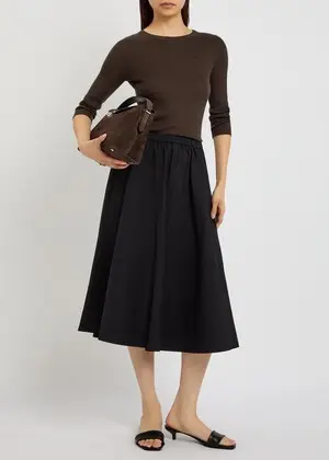 Vince Ribbed Cashmere And Silk-blend Top