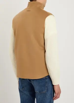 LARDINI Wool And Silk-blend Gilet