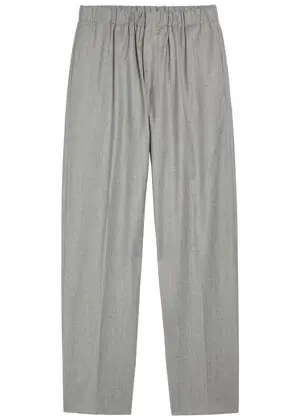LARDINI Wool And Silk-blend Trousers