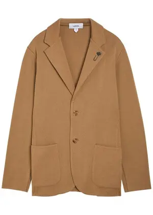 LARDINI Fine-knit Wool Jacket