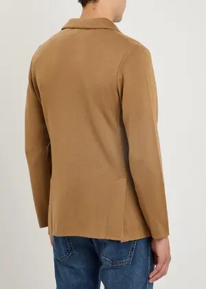 LARDINI Fine-knit Wool Jacket