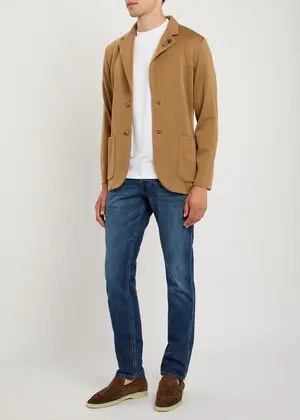 LARDINI Fine-knit Wool Jacket