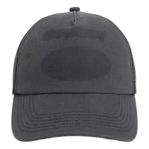 StÜssy Ghost Logo Trucker Cap - Black