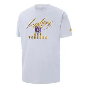 JORDAN Los Angeles Lakers Courtside Statement Edition Nba Max90 T-shirt - White