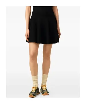 AMI Paris Pleated Midi Skirt