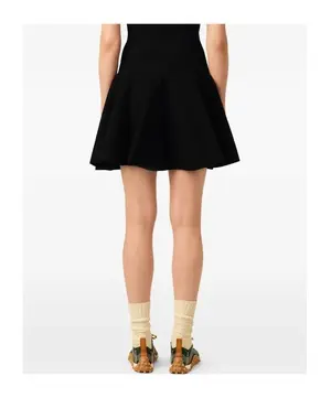 AMI Paris Pleated Midi Skirt