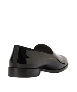 DOUCAL'S Logo Patent Leather Loafers