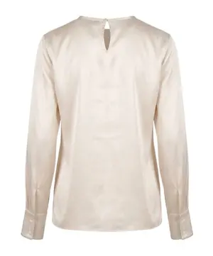 Peserico Satin-finish Long-sleeve Top