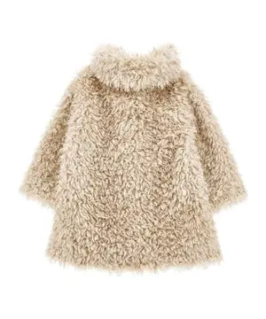 Monnalisa Faux Fur Textured Coat