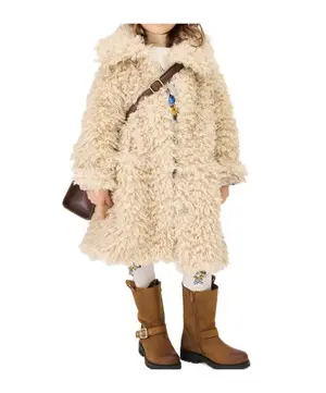 Monnalisa Faux-fur Textured Jacket